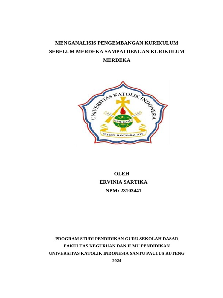 Tugas MK Kurikulumm | PDF