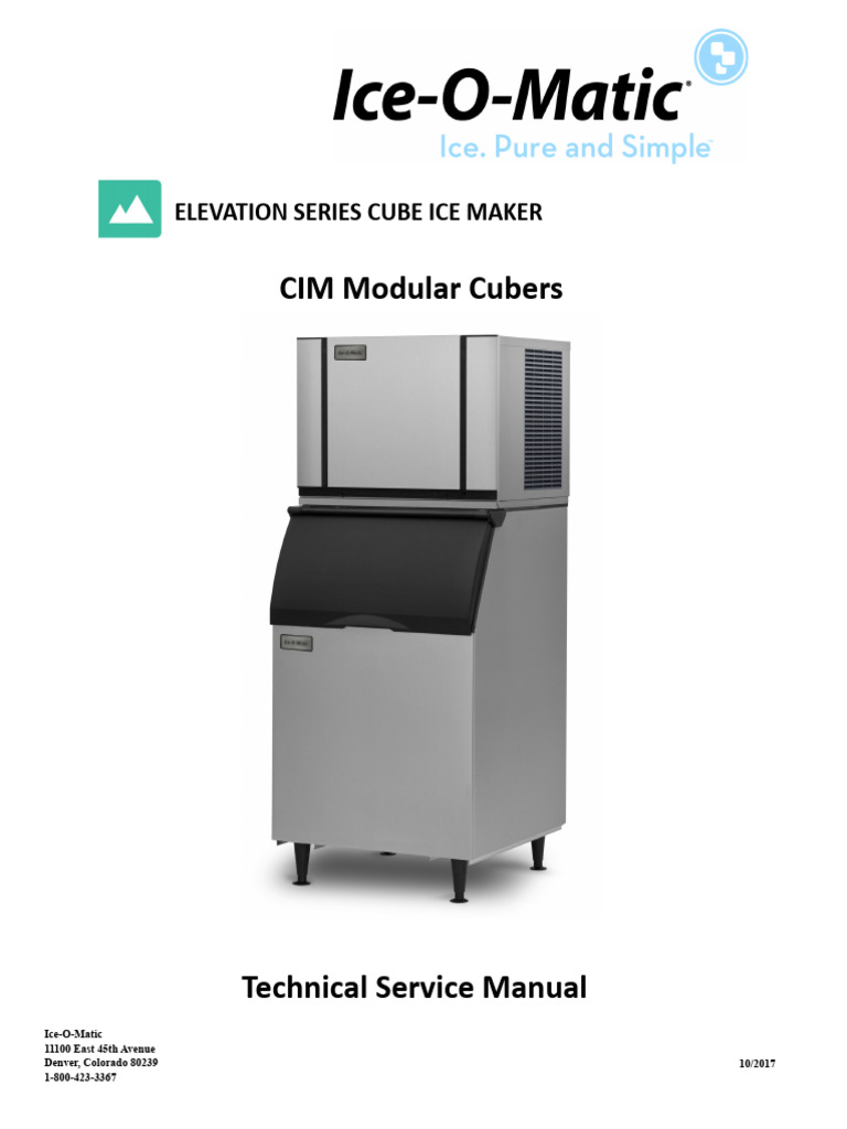Ice o Matic Cim0636ha Service Manual | PDF | Switch | Water