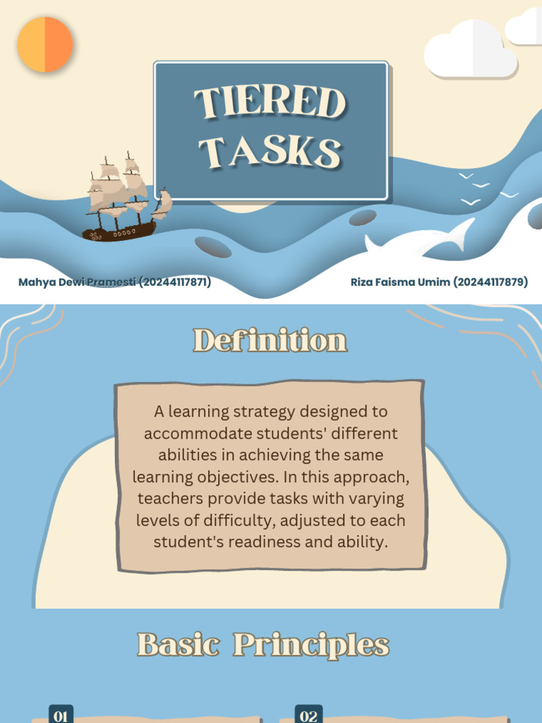 TIERED TASKS | PDF | Cognitive Psychology | Education Theory