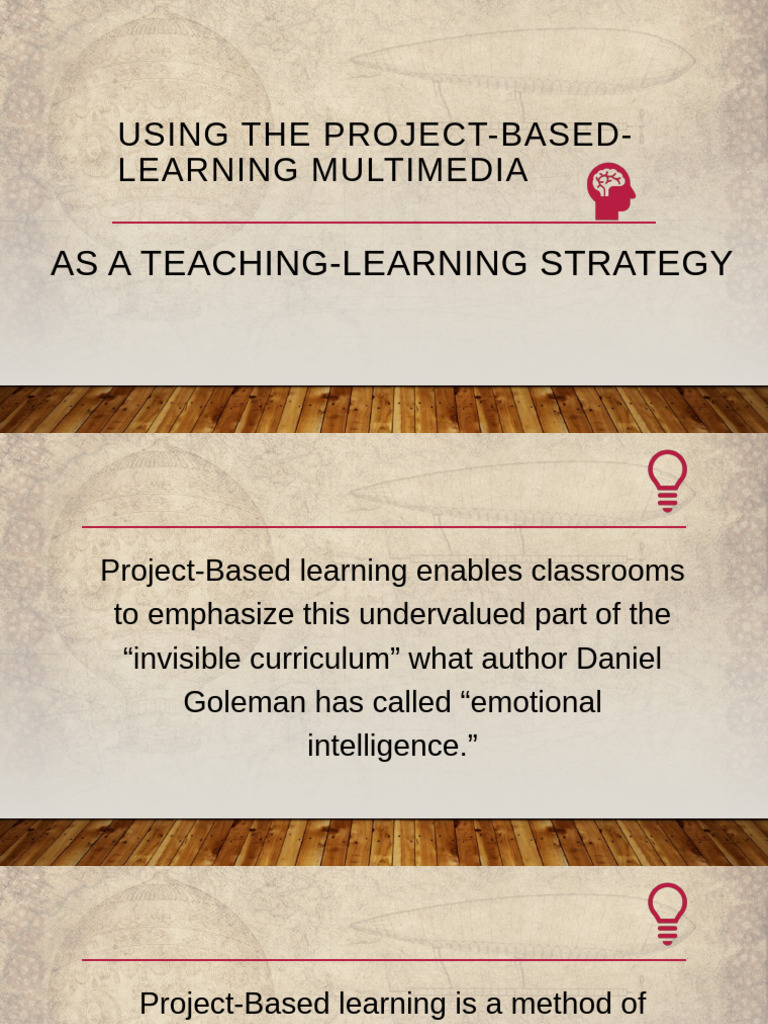 Project-Based Multimedia Learning Steps | PDF | Multimedia | Learning