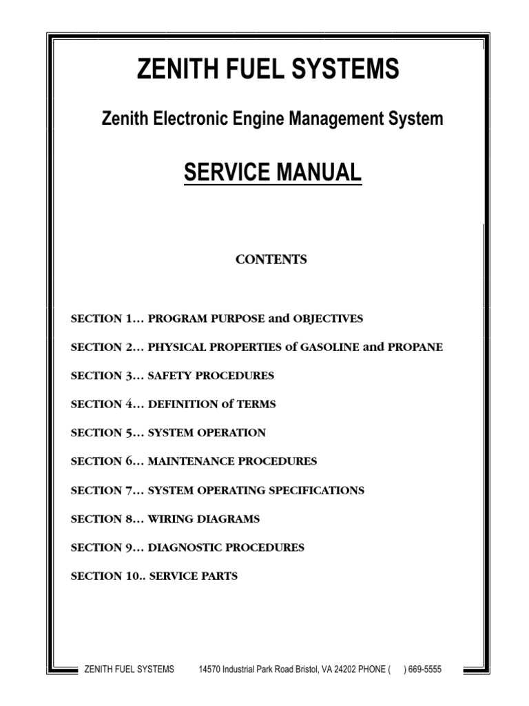 Zenith Fuel Systems: Engine Management Guide | PDF | Exhaust Gas | Throttle