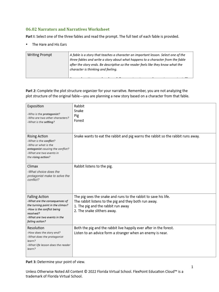 Art Worksheet For 6th Grade | PDF | Narration | Plot (Narrative)
