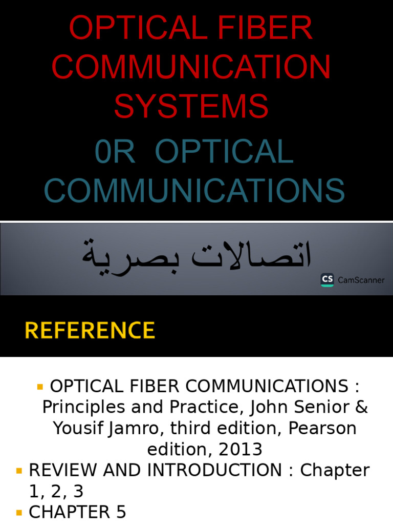 Principles of Optical Fiber Communications | PDF | Optical Fiber ...