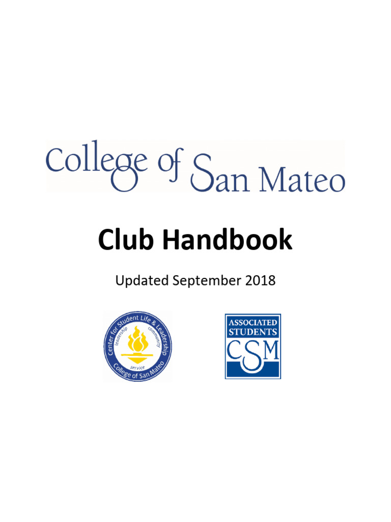 CSM Student Club Handbook Guide | PDF | Donation | Insurance