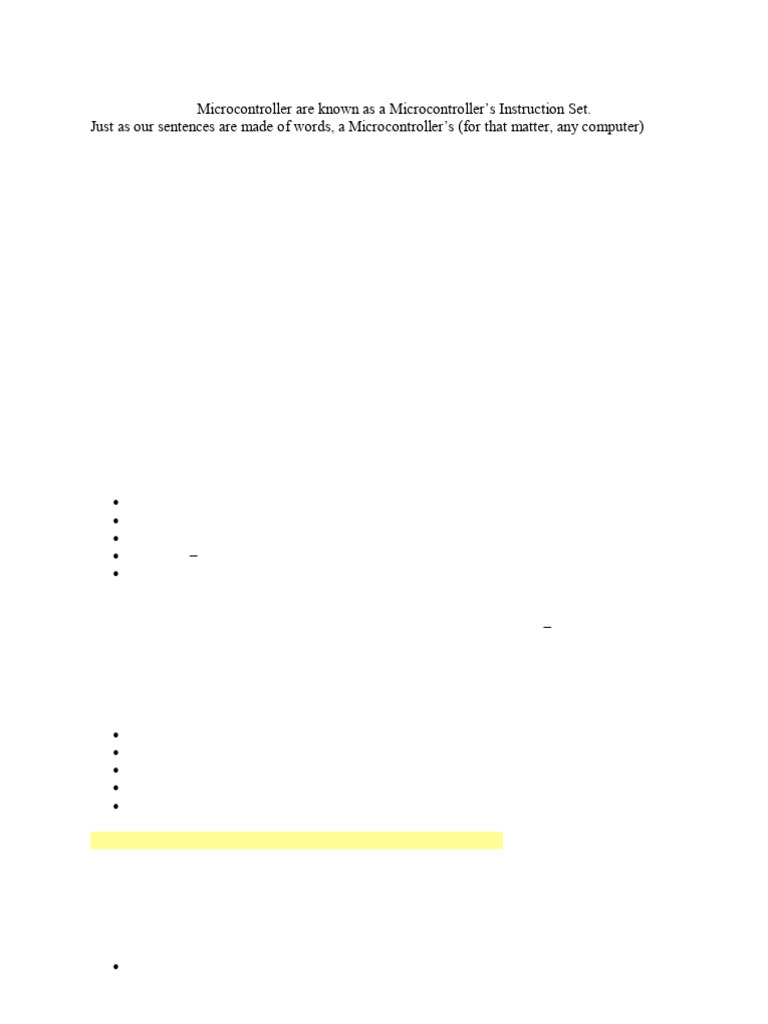 8051 Microcontroller Instruction Set Guide | PDF | Assembly Language ...