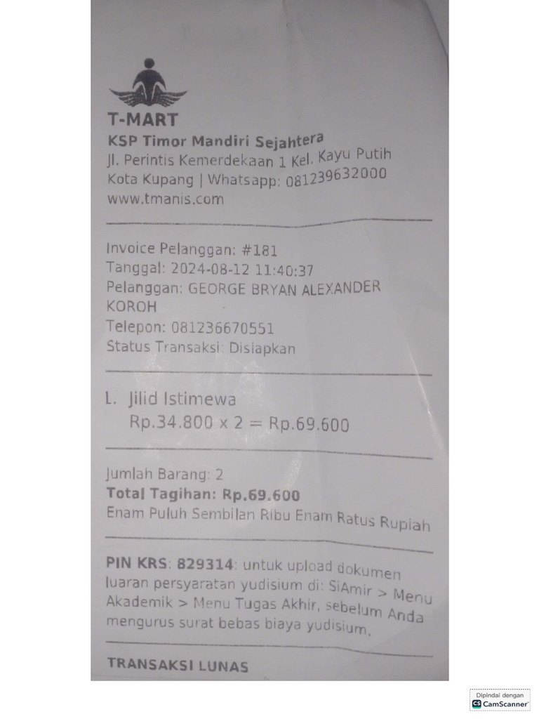 Bukti Lunas Jilid | PDF