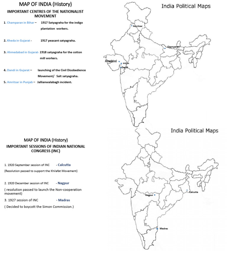 History Map Nationalism in India | PDF | Travel