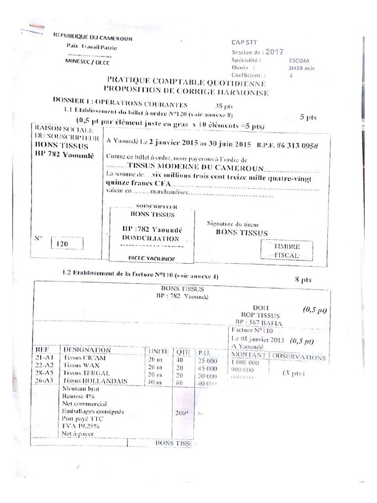 Correction PCQ CAP2017 | PDF