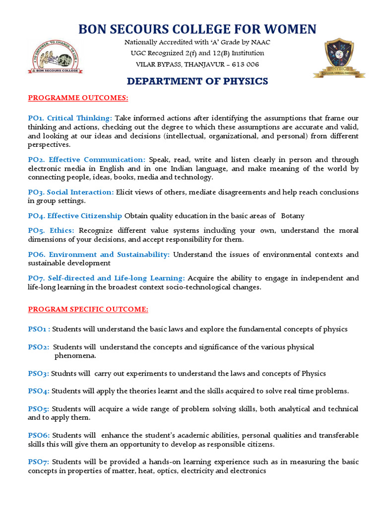 Physics_Outcomes | PDF | Quantum Mechanics | Spectroscopy