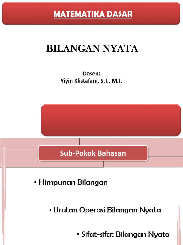 Bilangan Nyata - TRET | PDF