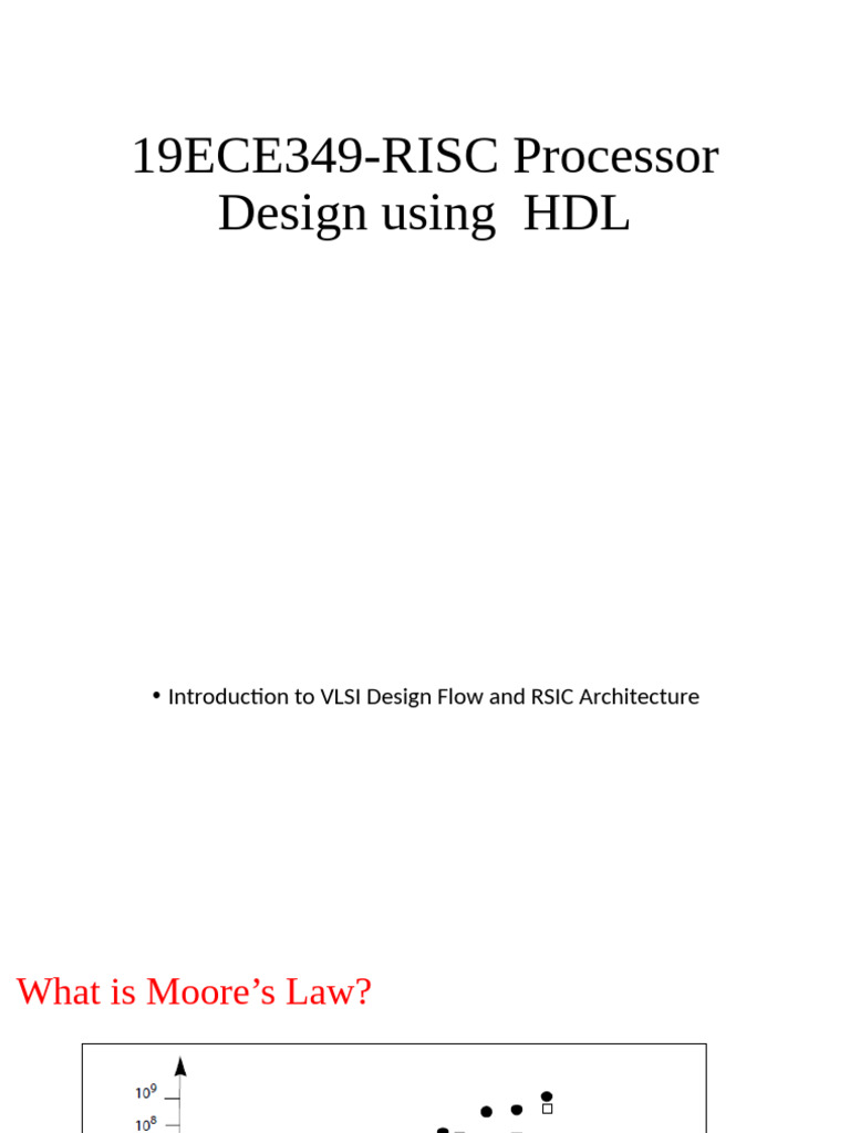 19ECE349-RISC Processor Design Using HDL | PDF | Field Programmable Gate Array | System On A Chip