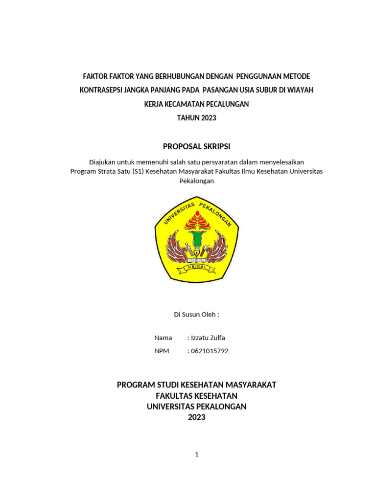 Faktor Faktor Yang Berhubungan Terhadap Pemilihan Metode Kontrasepsi Jangka Panjang Pada ...