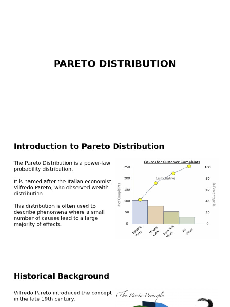 PARETO DISTRIBUTION | PDF | Probability Distribution | Probability Theory