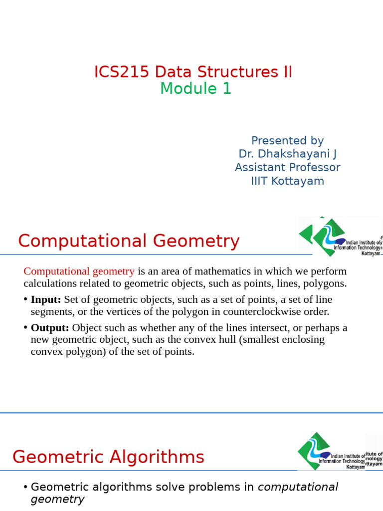 Unit1 - Geometric Algorithms | PDF | Triangle | Area
