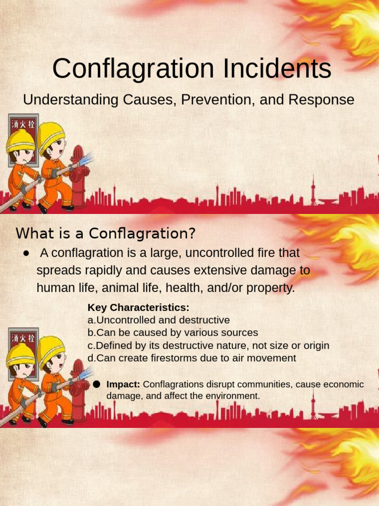 Conflagration Causes and Prevention | PDF | Fires | Fire Safety