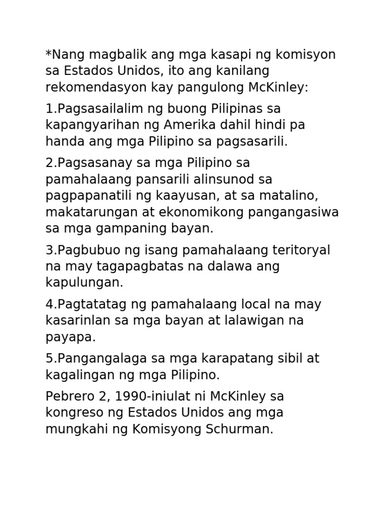 Recommendations Under Commission | PDF