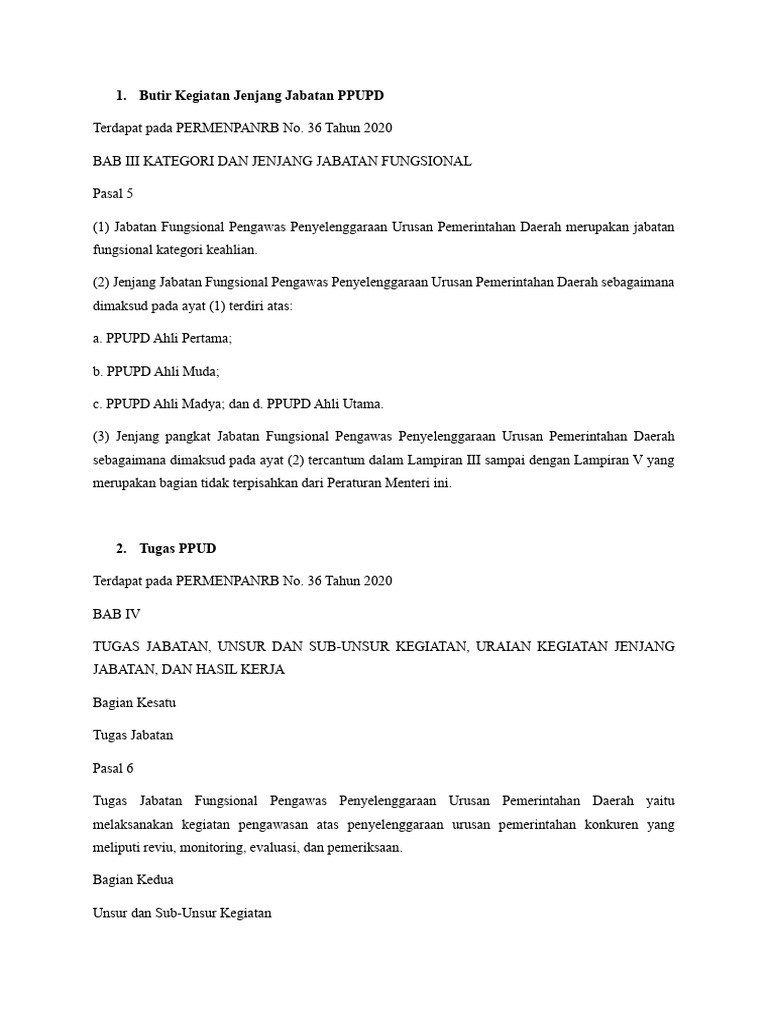 Mentahan Materi SKB PPUPD | PDF