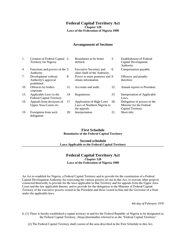 FCT ACT | PDF | Lease | Defamation