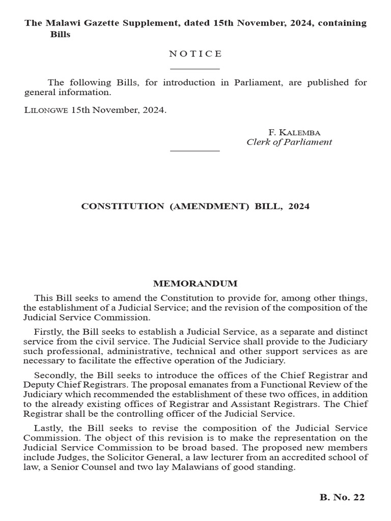 Constitution (Amendment) Bill, 2024 | PDF | Political Charters | Justice