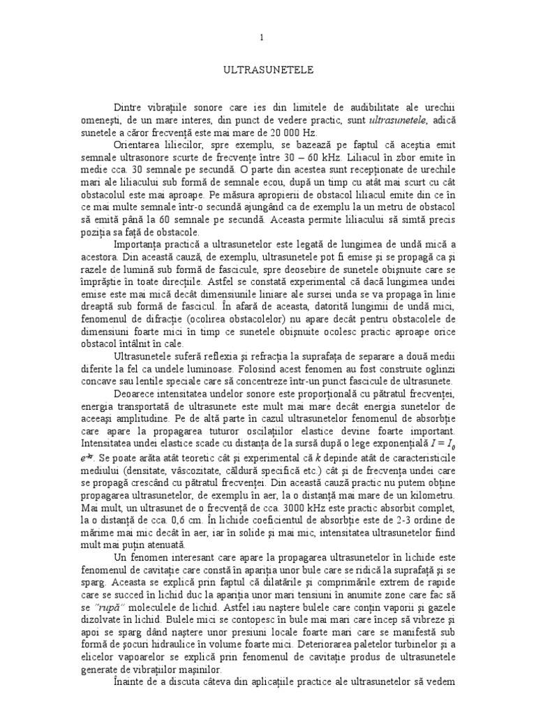 Ultrasunete | PDF