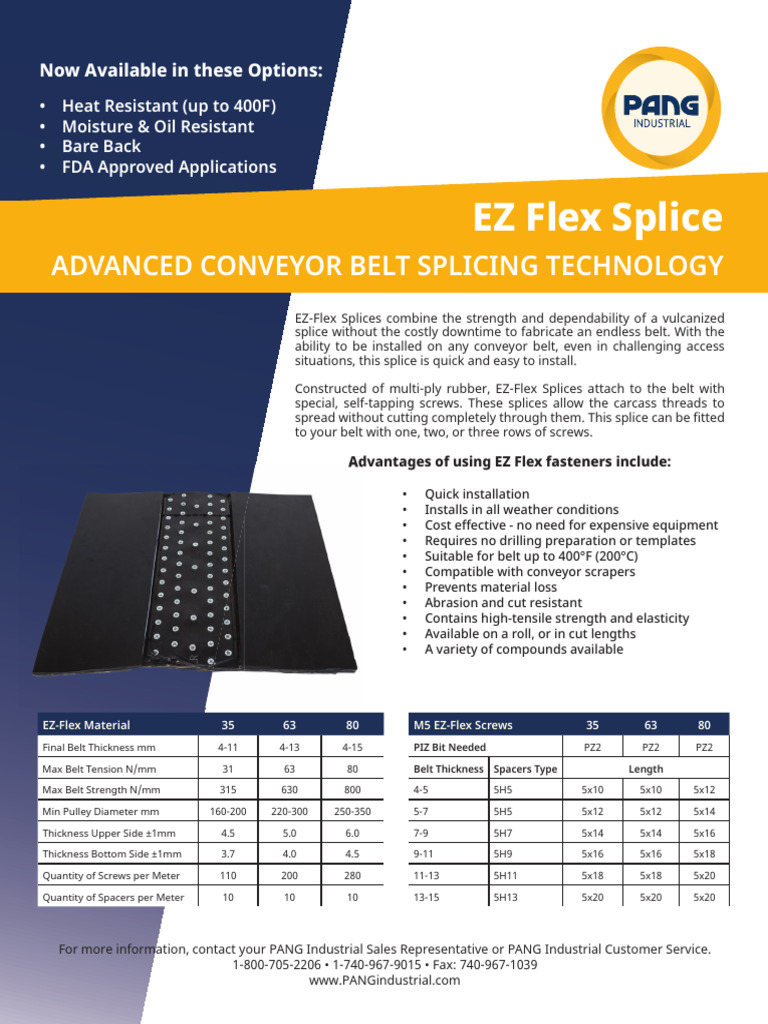 Z FLEX Mechanical Splice | PDF | Belt (Mechanical) | Screw