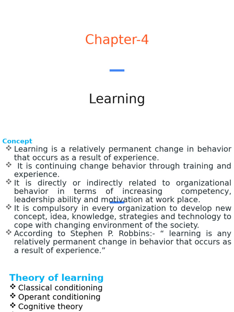 BG - Unit 4 Learning | PDF | Learning | Reinforcement