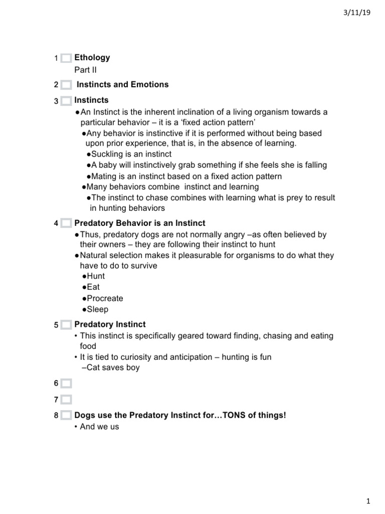 Instincts, Emotions and Body Language II | PDF | Instinct | Anxiety