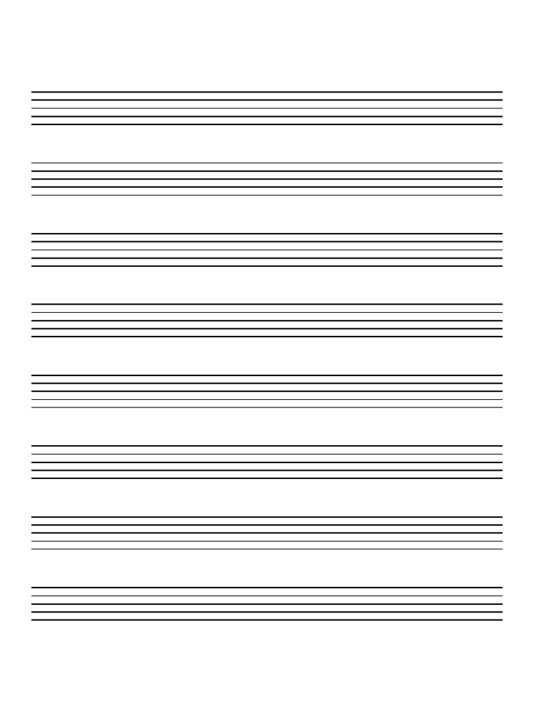 Blank Manuscript Paper | PDF
