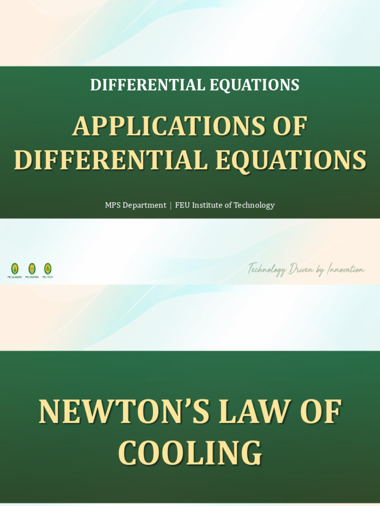Module 8 Newtons Law of Cooling 3 | PDF | Physical Phenomena | Physical ...