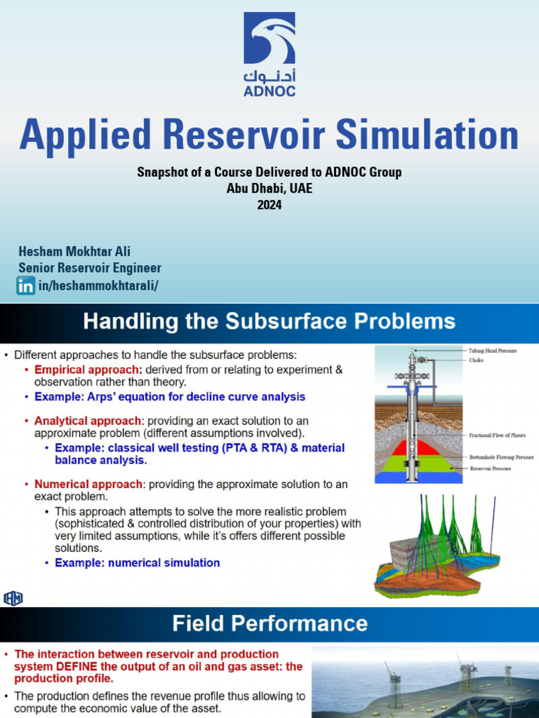 Applied Reservoir Simulation | PDF | Science & Mathematics