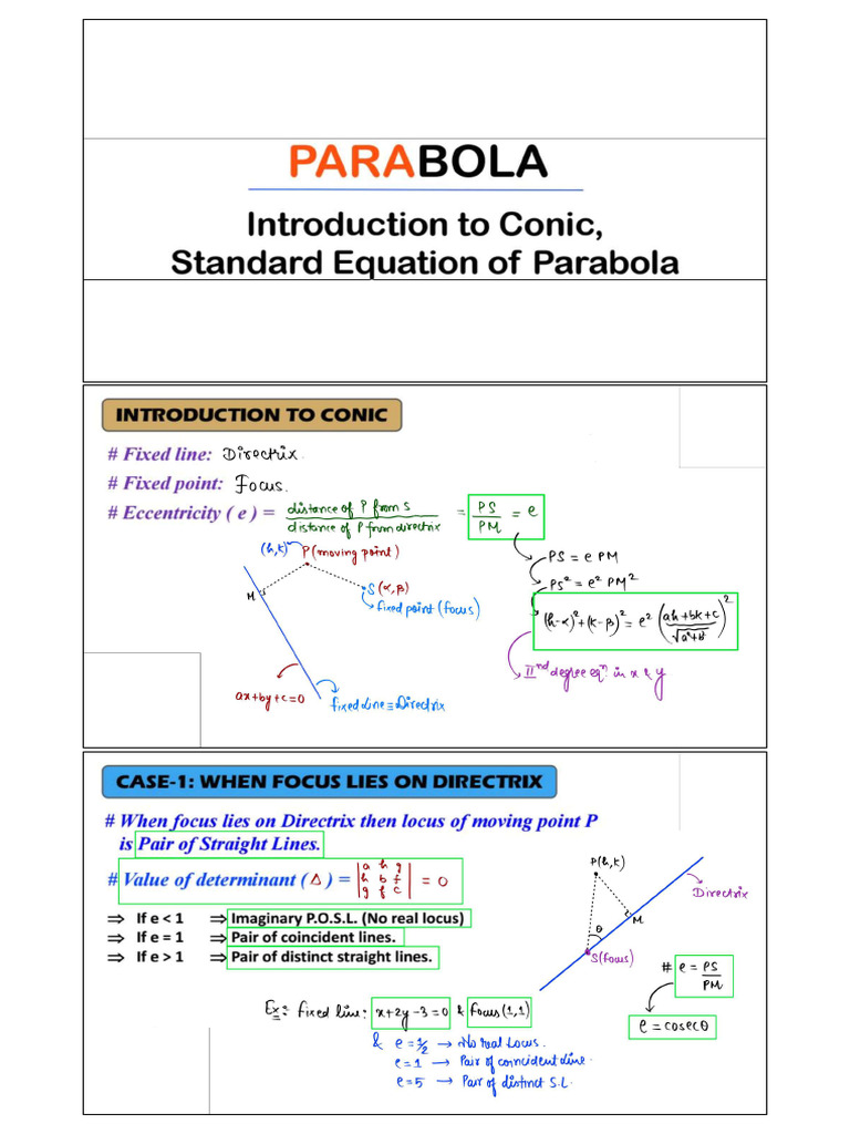 13 Parabola | PDF