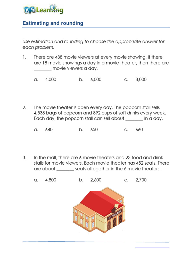 Grade 4 Word Problems Estimating Rounding F | PDF | Games & Activities