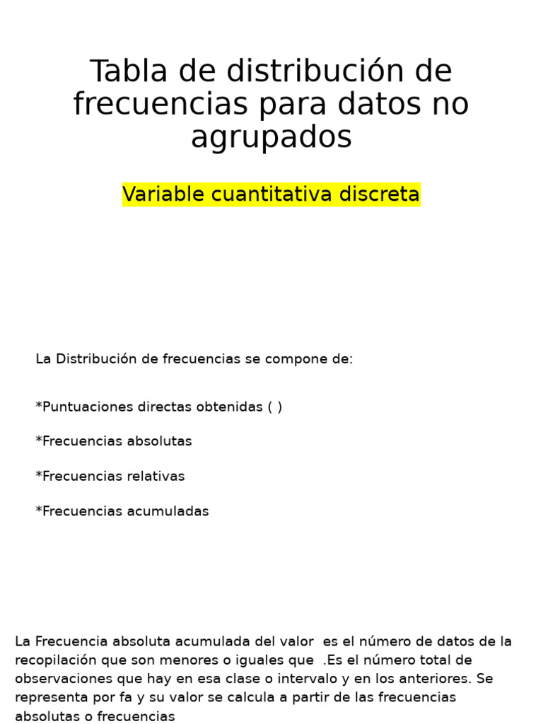 Tabla de Distribución de Frecuencias para Datos | PDF | Cuantil