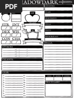 Nimble Character Sheet | PDF | Role Playing Games | Role Playing Video ...