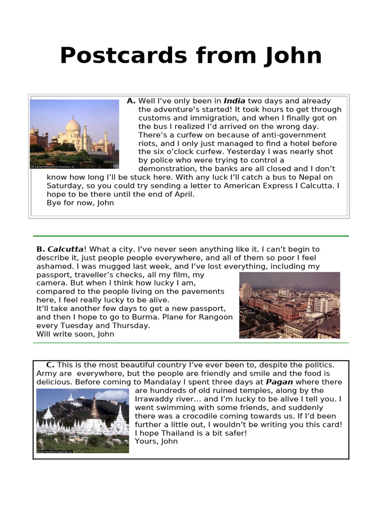 Postcards From John | PDF