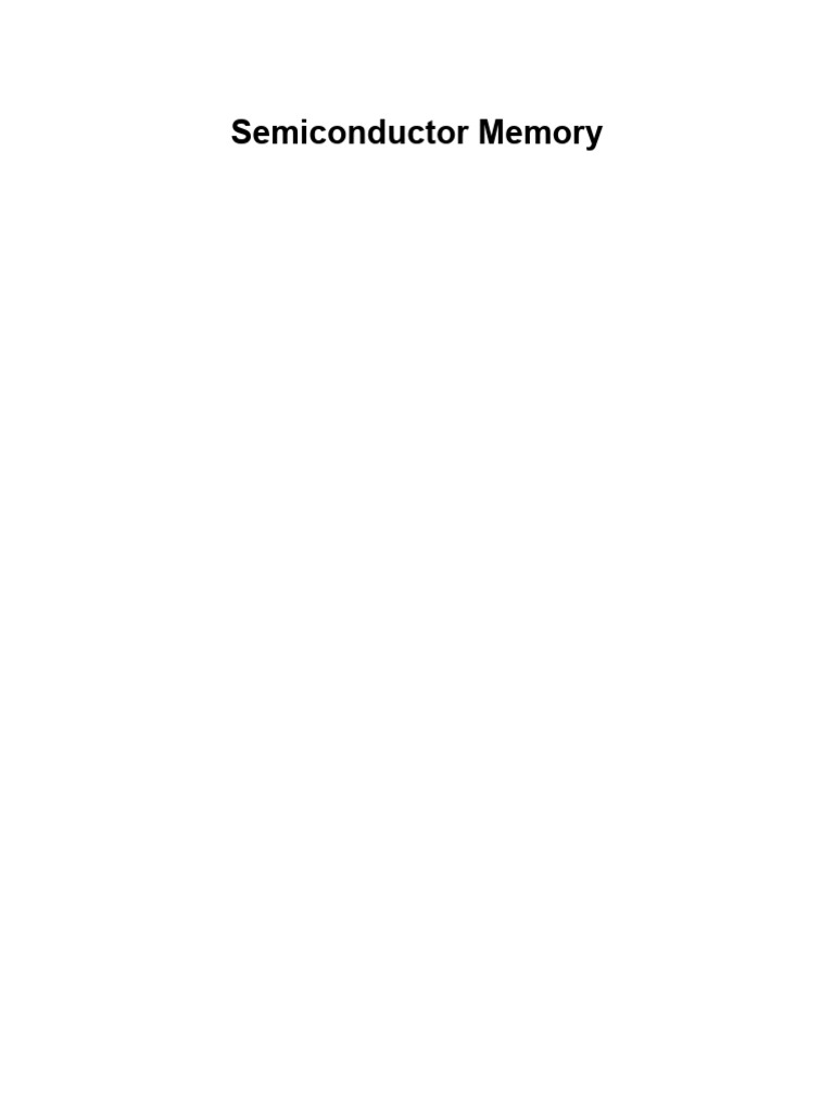 Memory Organization | PDF | Random Access Memory | Read Only Memory Memory Organization | PDF | Random Access Memory | Read Only Memory