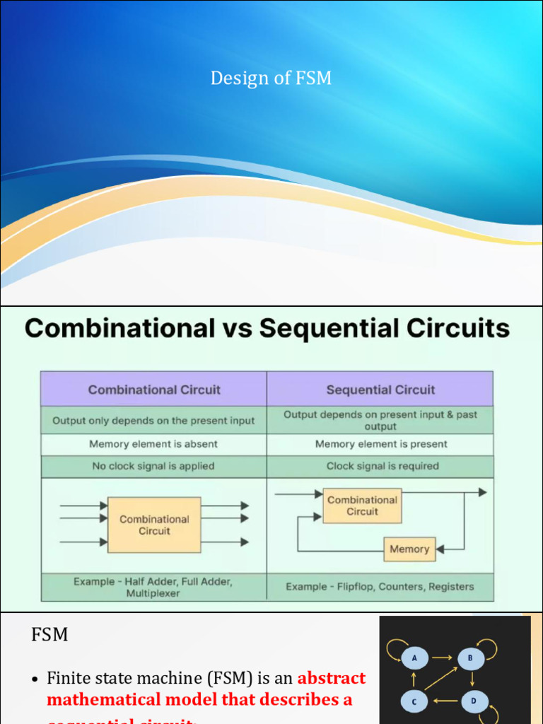 19-Concept of FSM - Mealy FSM and Moore FSM-24-10-2024 | PDF | Theoretical Computer Science ...
