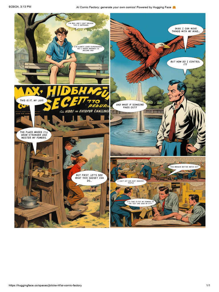 AI Comic Factory - A Hugging Face Space by Jbilcke-Hf | PDF | Games & Activities | Technology ...