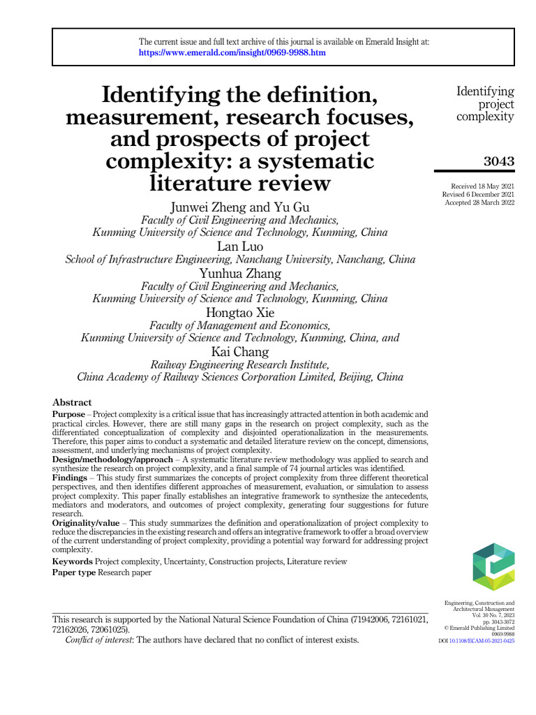 Identifying The Definition Complexity | PDF | Risk | Complexity