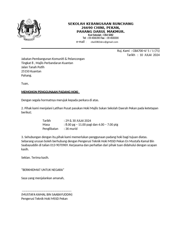 SRT Sewa Stadium Hoki MPK | PDF
