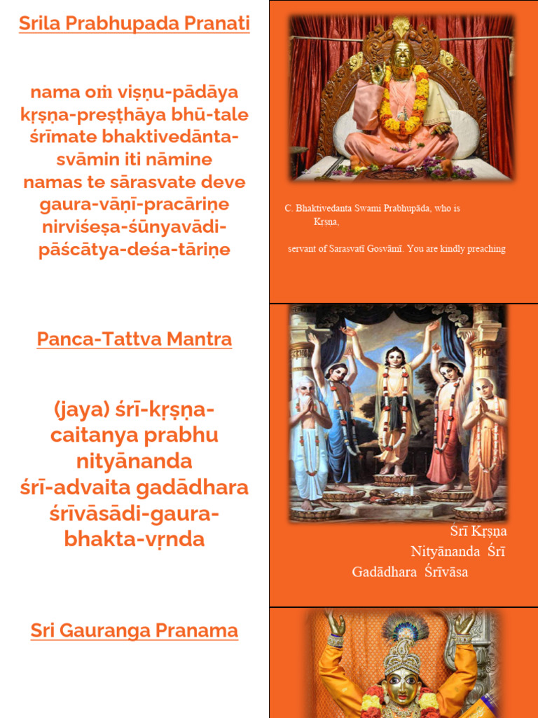 Deity Prayers - Pranama Mantras | PDF | Krishna | Hinduism