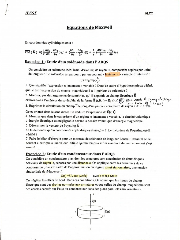 Serie Equations de Maxwell | PDF