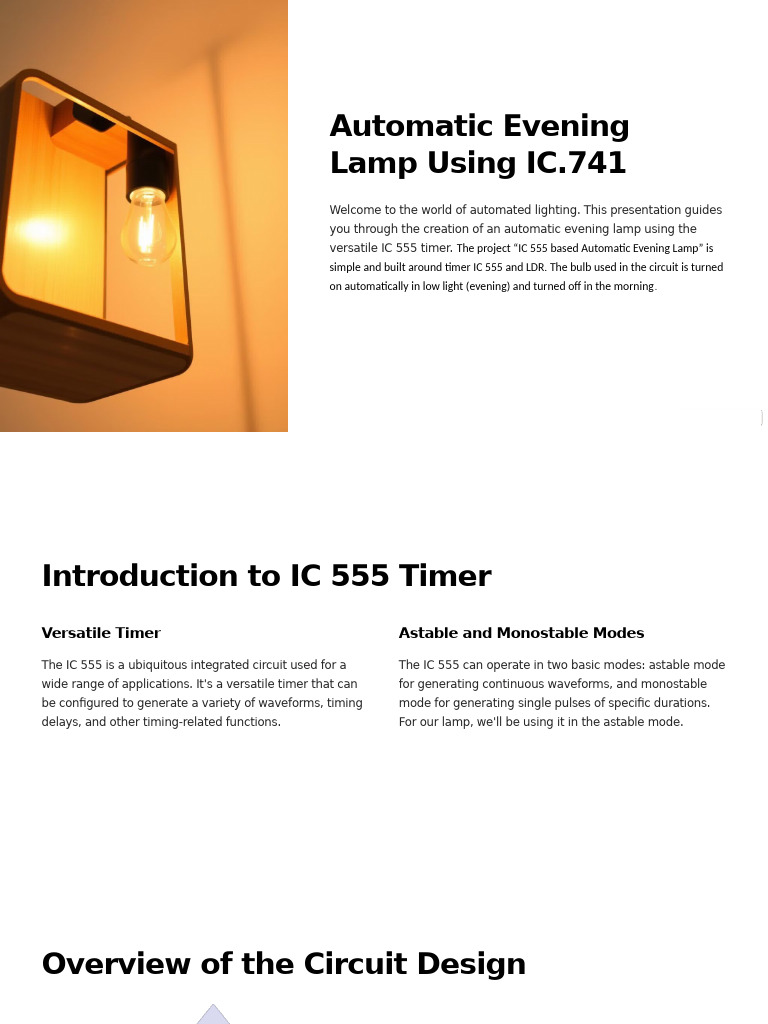 Automatic Evening Lamp A DIY Project | PDF | Electrical Engineering ...