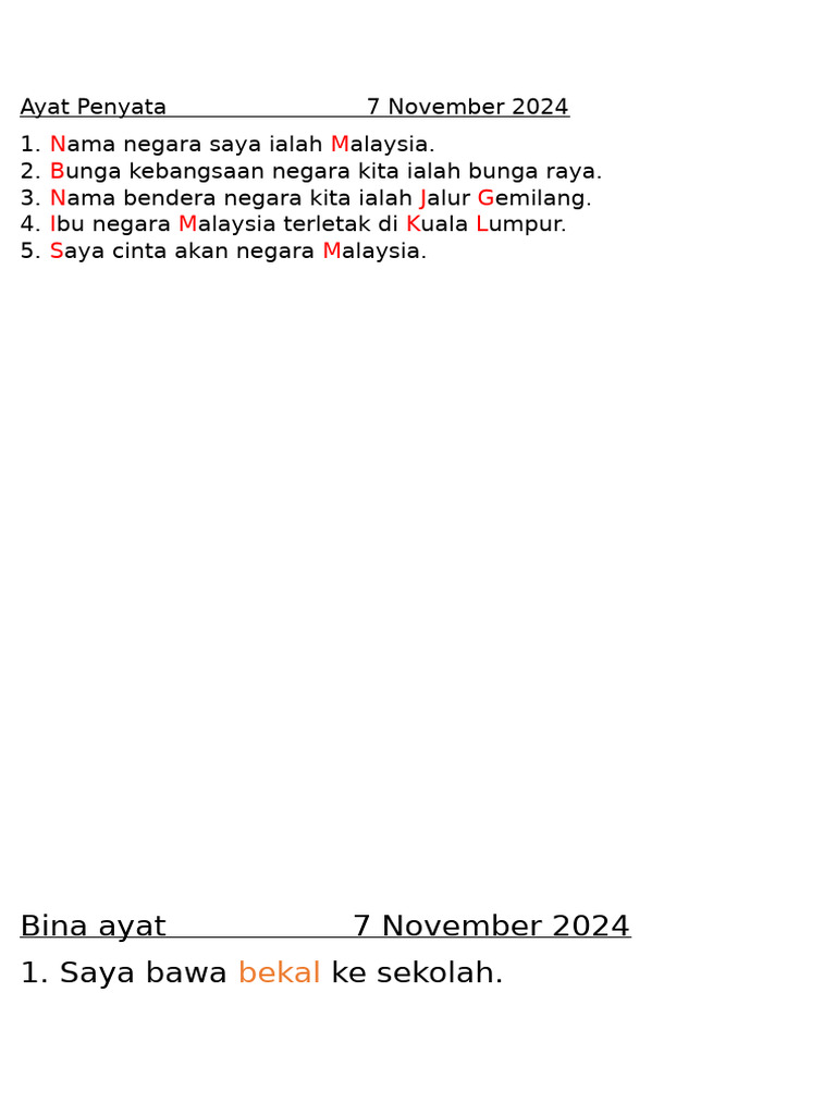 Ayat Penyata Pdf