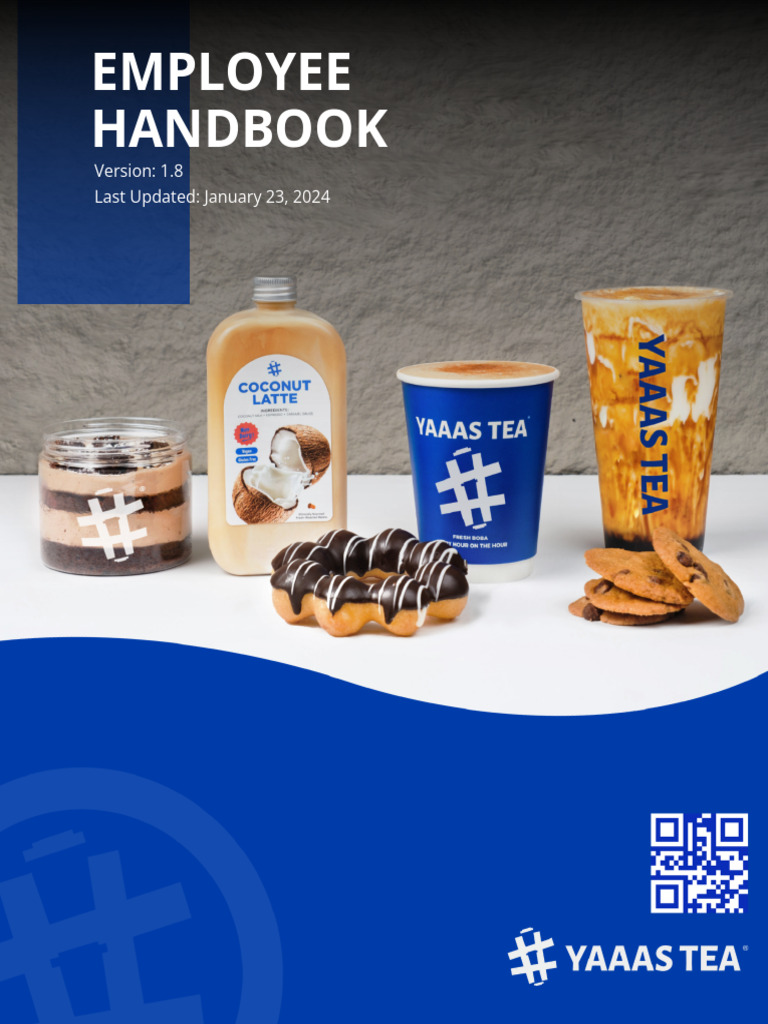 YAAAS TEA Employee Handbook v1 8 | PDF | Harassment | Employment