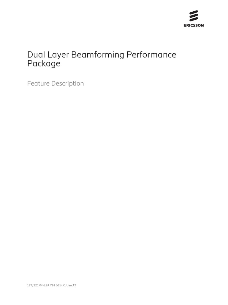 Dual Layer Beamforming Performance Package | PDF | Mimo | Broadcast ...