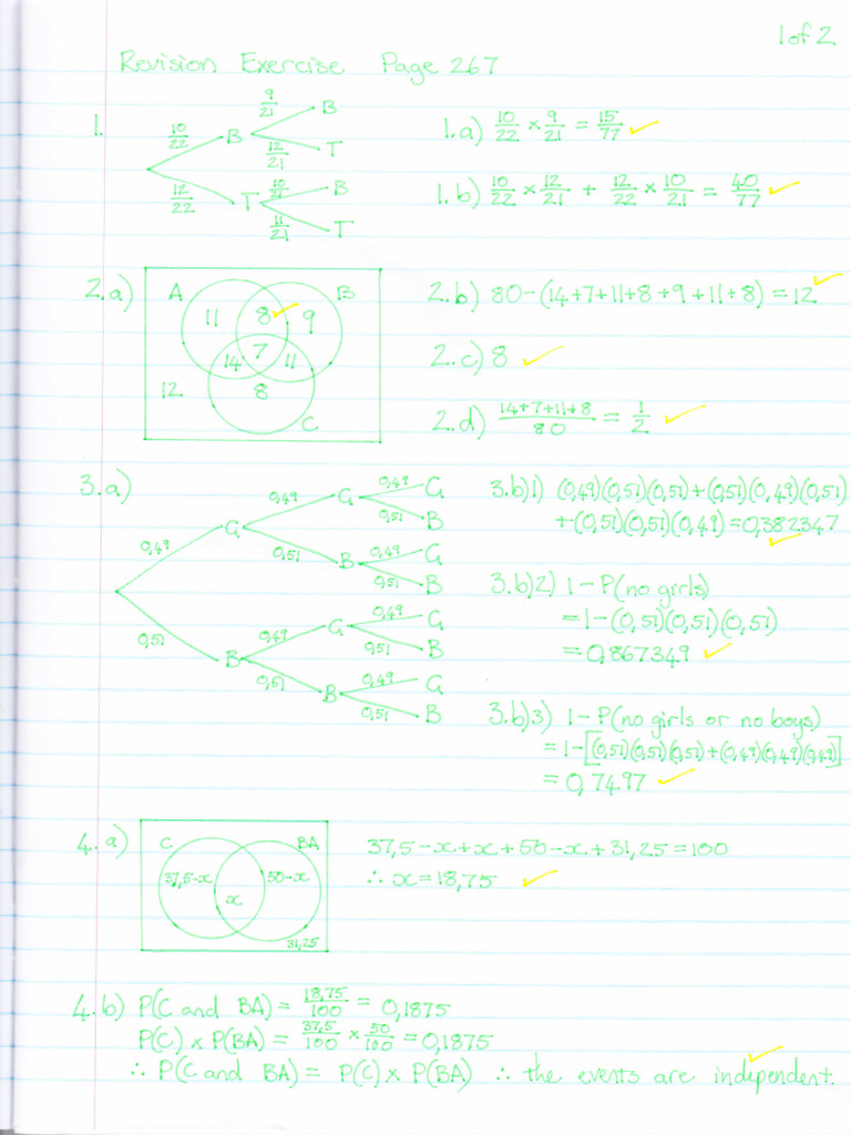 P282 Revision Exercise | PDF