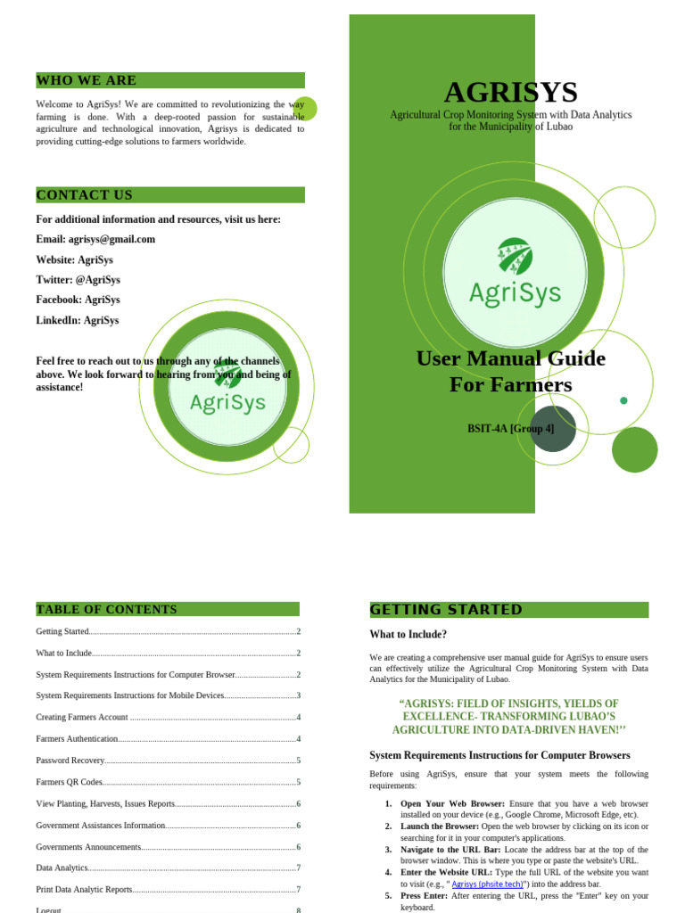 Farmers UserManual | PDF | Login | Websites