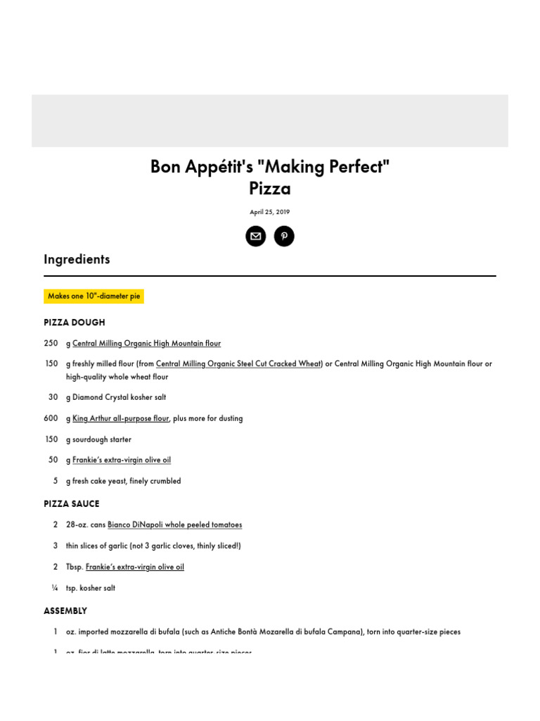 Pizza | PDF | Pizza | Mozzarella