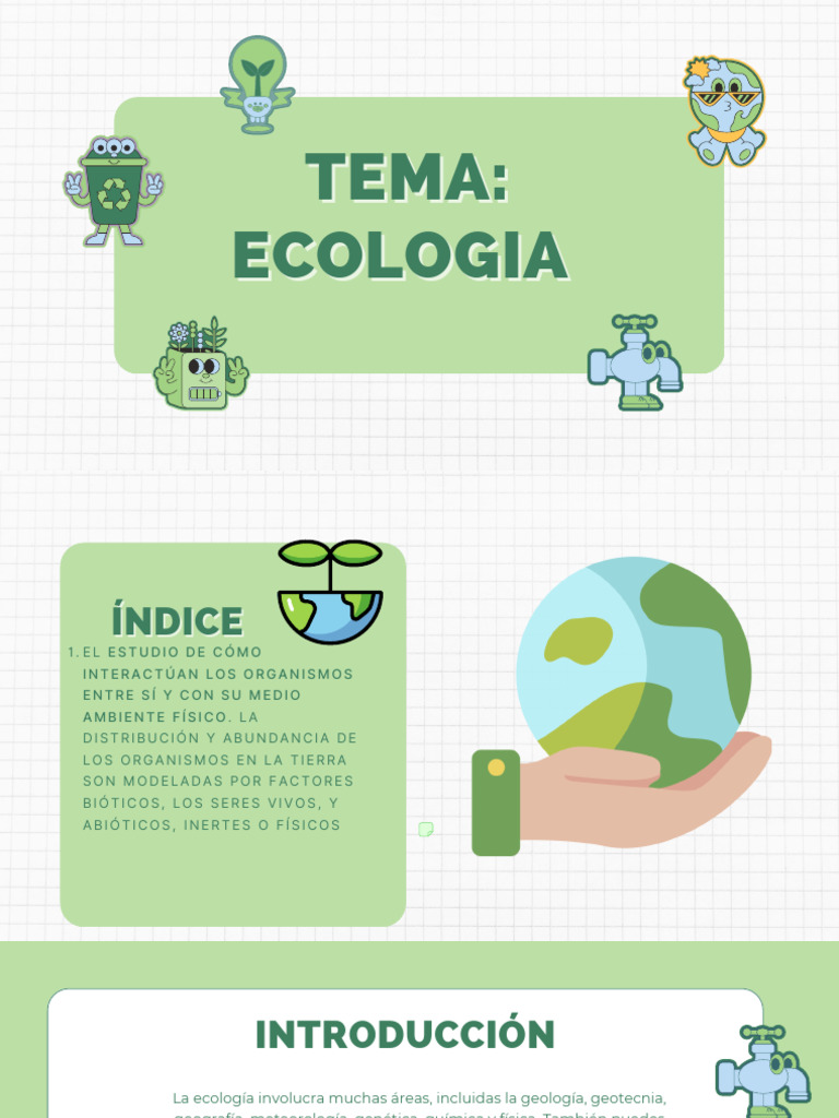 Presentacion Sobre Ecología ? | PDF | Ecología | Entorno natural